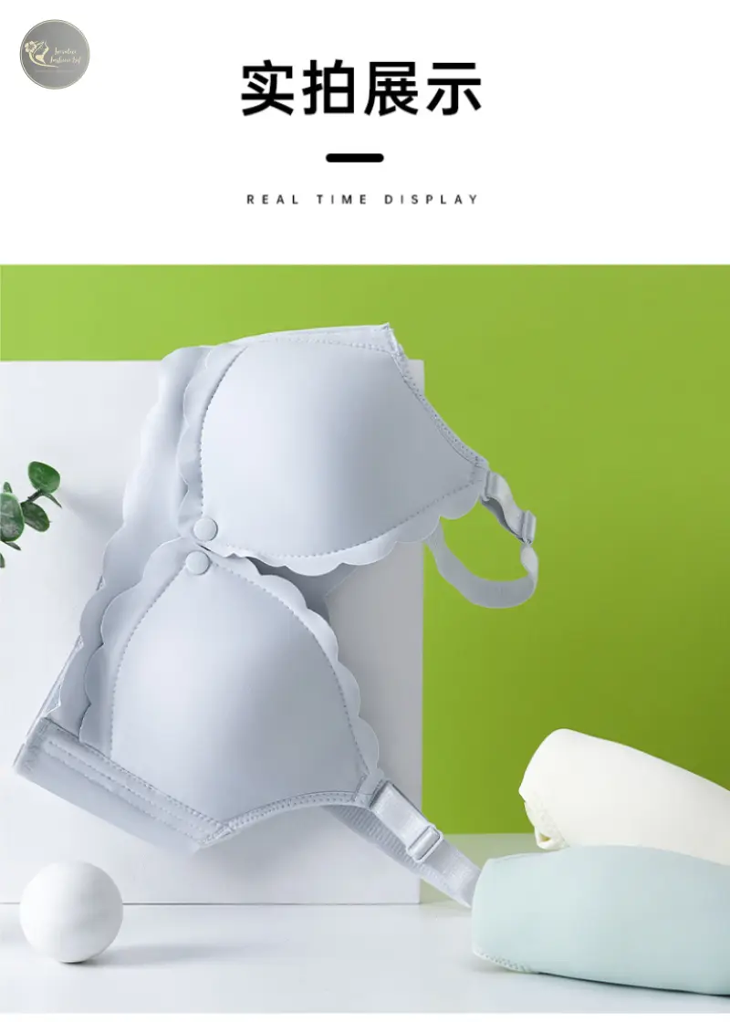 Women Push Up Bra Prevent Sagging Wire Free Bras Breathable Underwear ...